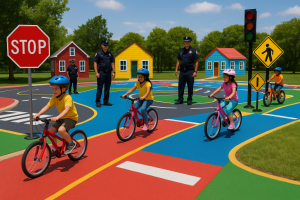 Traffic Garden Surfacing System | ColorPave for Safety Town Areas